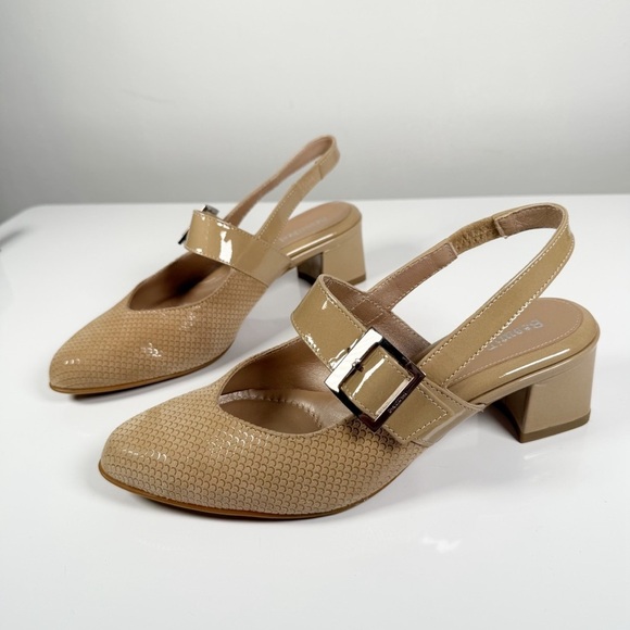 BeautiFeel | Shoes | Beautifeel Maisy Dress Pump Tan Beige Suede Scale ...